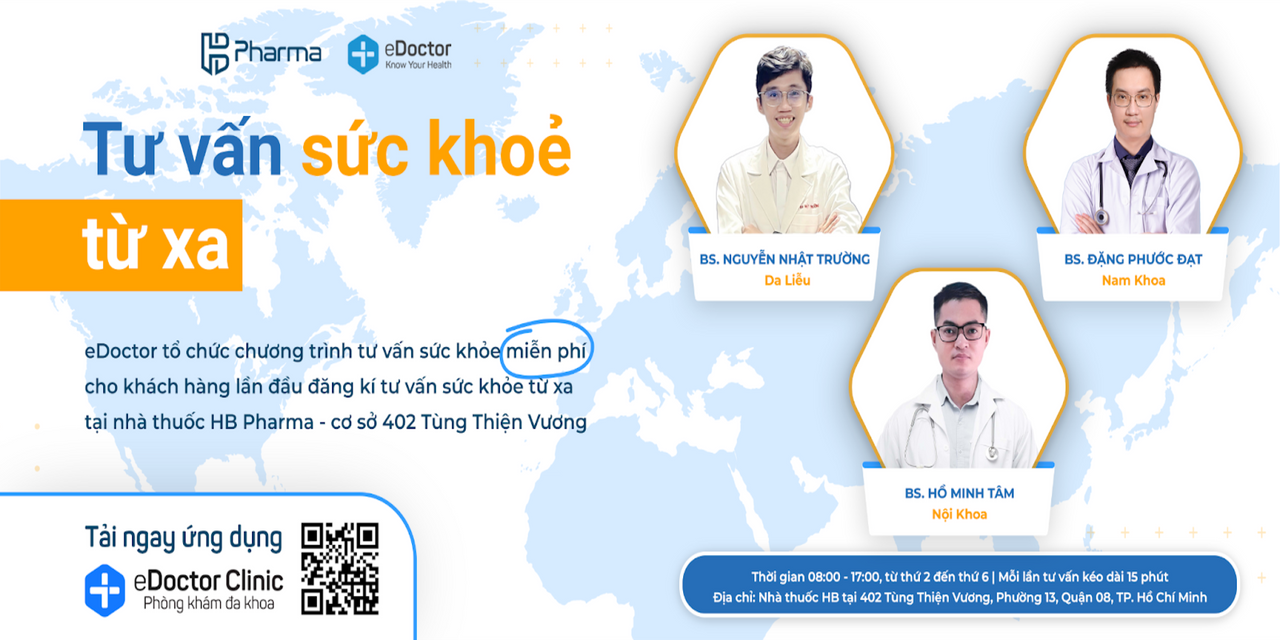 eDoctor: CHỦ ĐỘNG BẢO VỆ SỨC KHỎE CÙNG EDOCTOR VÀ HB PHARMA